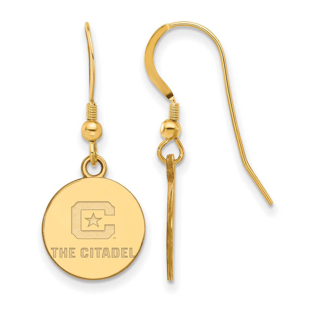 14K Gold Plated Sterling Silver The Citadel Small Dangle Earrings ...