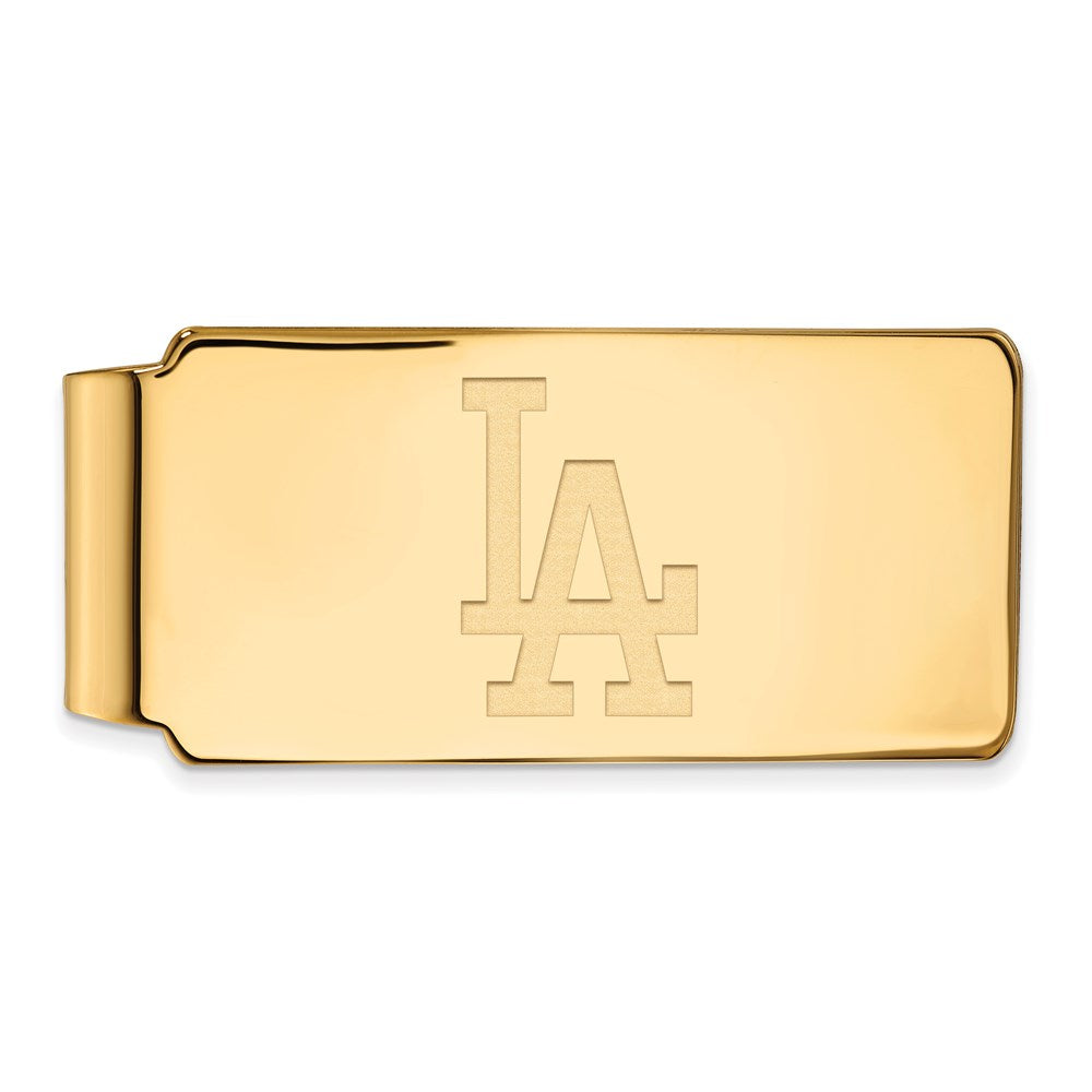 14K Yellow Gold Plated Sterling Silver MLB LA Dodgers Money Clip ...